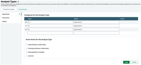 Analysis Types Sage Developer