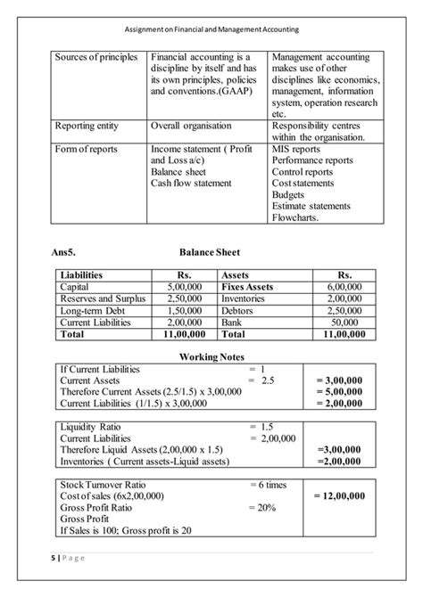 Accounts Assignment Pdf