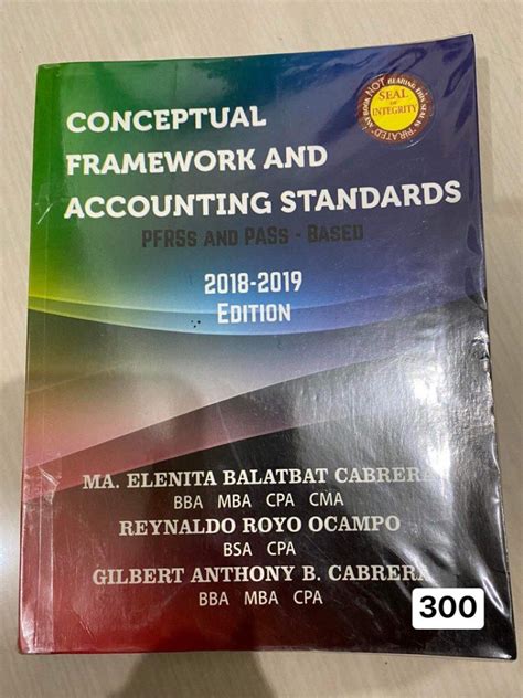 Conceptual Framework And Accounting Standards 2018 2019 Cabrera And Ocampo Hobbies And Toys