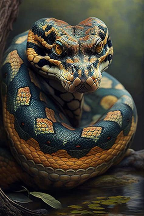 Python Digital Download Poster Art Etsy