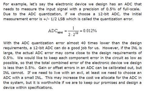 Integral Non Linearity In ADC Electrical Engineering Stack Exchange