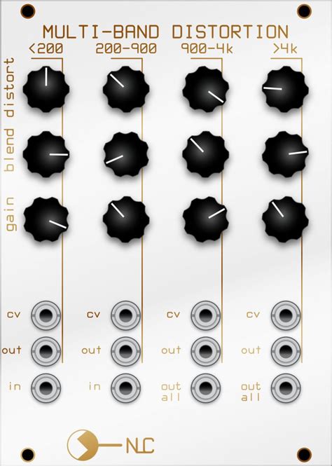 Nonlinearcircuits Multi Band Distortion Eurorack Module On Modulargrid