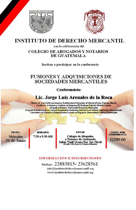 Instituto De Derecho Mercantil Idm Guatemala Conferencia Fusiones