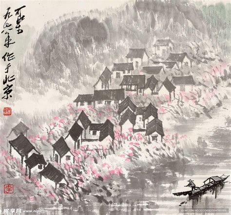 杏花春雨江南设计图绘画书法文化艺术设计图库昵图网
