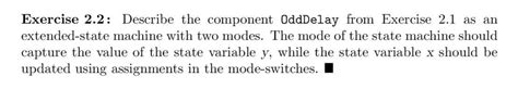 Solved Exercise 22 Describe The Component Odddelay From