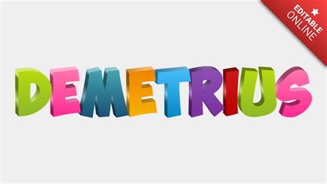 Demetrius Generador De Efectos De Estilo De Texto