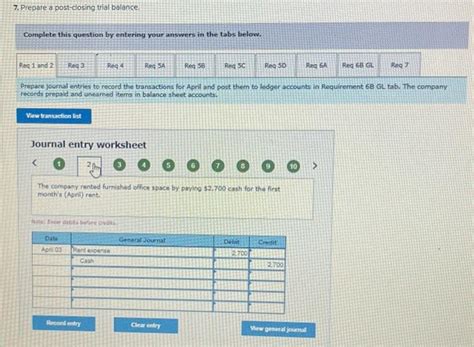 Solved Problem A Algo Applying The Accounting Cycle LO Chegg Com