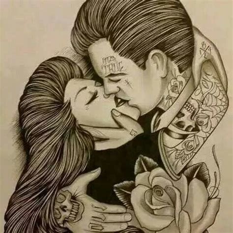 Oldies Drawings Love Oldies Couple Drawing Love Chicano Drawings
