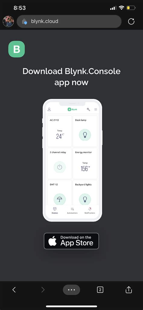 Access To Web Console Blynk 20 Blynk Community
