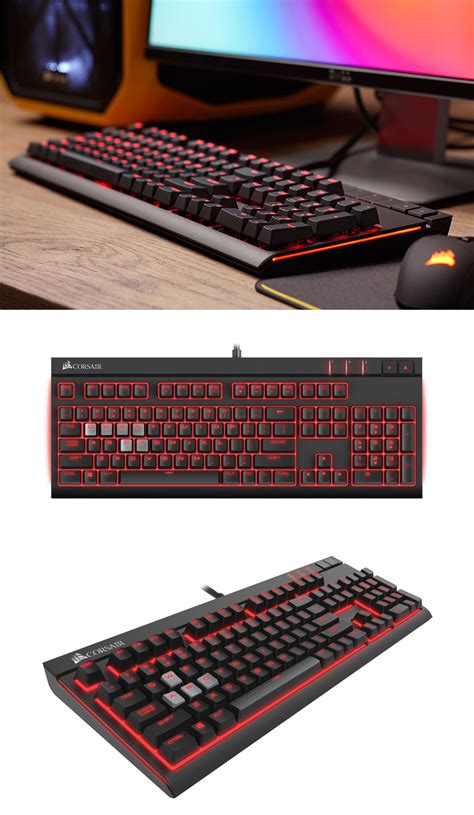 Buy Corsair Gaming Strafe Mechanical Keyboard Cherry Red CH NA PC Case Gear Australia