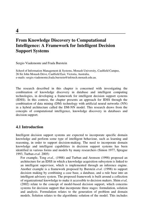 Pdf From Knowledge Discovery To Computational Intelligence A Framework For Intelligent