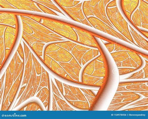 Structure Of A Leaf Texture Fractal Design Stock Illustration Illustration Of Flora