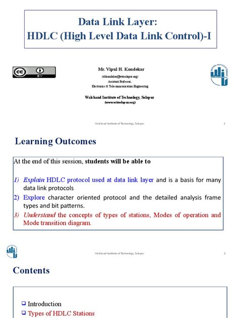 Ppt1 Data Link Layer Hdlc Protocol Part I Pdf Computer