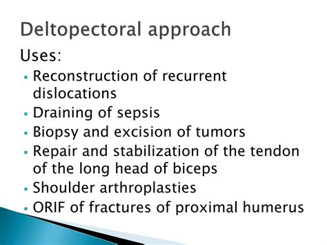 Approaches Of Shoulder Pptx