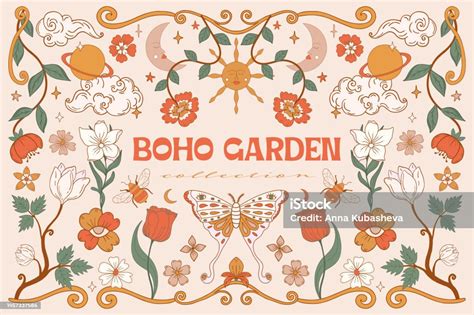 그루비 히피 70 년대 세트 트렌디한 레트로 사이키델릭 스타일의 스티커 팩 고립된 벡터 그림 1970 1979 년에 대한 스톡 벡터 아트 및 기타 이미지 Istock