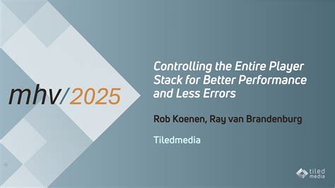 Maximizing Performance Minimizing Errors Mhv25 Tiledmedia