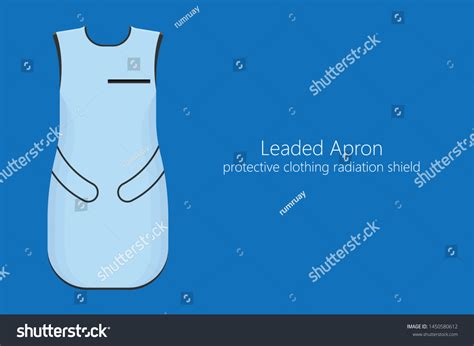 Lead Apron Protect Protection Radiologist Diagnose Stock Vector