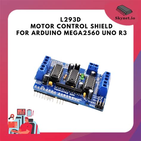 L293d Motor Control Shield For Arduino Mega2560 Uno R3 Shopee Thailand