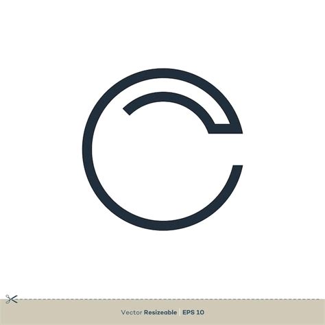문자 C 아이콘 벡터 로고 템플릿 일러스트 디자인 벡터 Eps 10 프리미엄 벡터