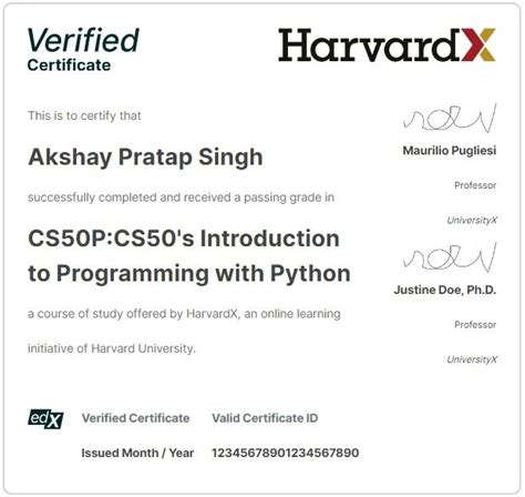 akshay pratap singh on linkedin harvardx programming python edx certificate onlinelearning…