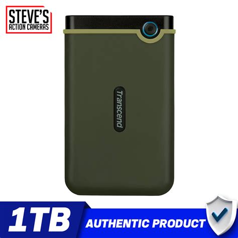 Transcend Storejet M Tb Ruggedized Portable External Hard Drive Shock Resistant Usb Gen