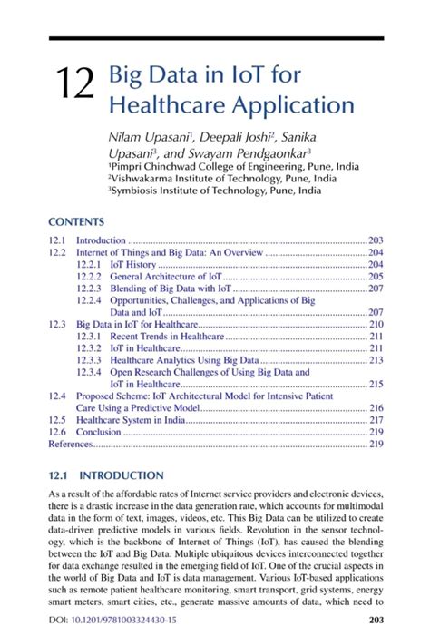 Co Authored A Chapter On Iot For Healthcare Sanika Upasani Posted On The Topic Linkedin