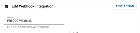 Webhook Integrations Creating And Editing