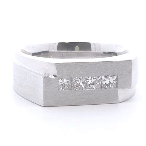 12 Carat Diamond Mens Ring In 14k Gold For Sale At 1stdibs