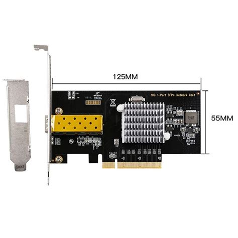 10 Gbps Network Card Single Port Sfp Fiber Optic P Grandado