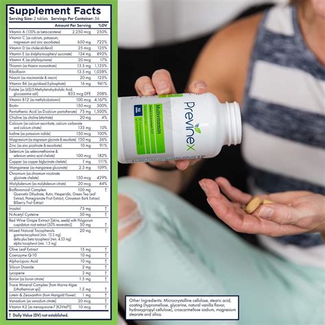 Previnex Multivitamin Mineral Y Antioxidante Plus Multivitamina Para