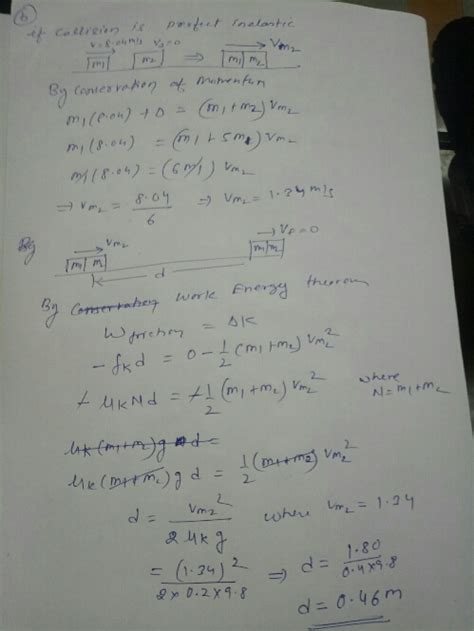 in the figure block 1 of mass m1 slides from rest along a frictionless