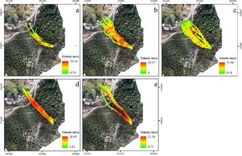 Simulated Rockfall Velocity Simulation In The Bouanane Cliff Obtained