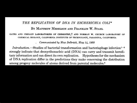 Ppt Cscl Centrifugation Of Dna Over Time Developed By Meselson And Stahl Powerpoint