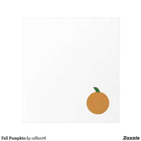Fall Pumpkin Notepad Note Pad Fall Pumpkins Cards