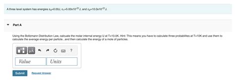 Solved A Three Level System Has Energies ε0000