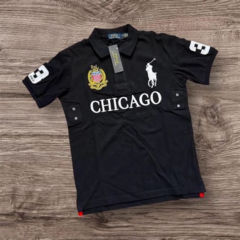 Chief Keef Style Black Ralph Lauren “chicago” Polo Depop