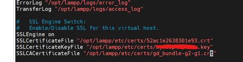 how to apply new certificates to xampp server