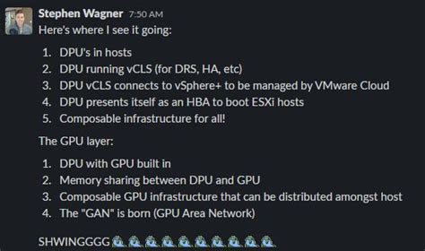 Stephen Wagner On Linkedin Vexpert Vsphere Vmware Nvidia Ngca Dpu Gpu Gan