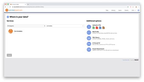 How To Create A Klipfolio Data Source With A Cervinodata End Point