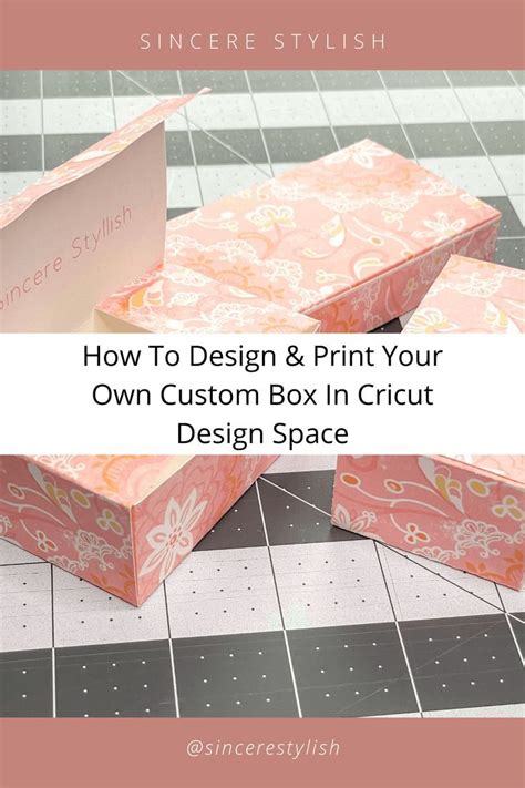 How To Design And Print Your Own Custom Box In Cricut Design Space Artofit
