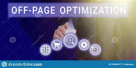 Conceptual Display Off Page Optimization Business Concept Website