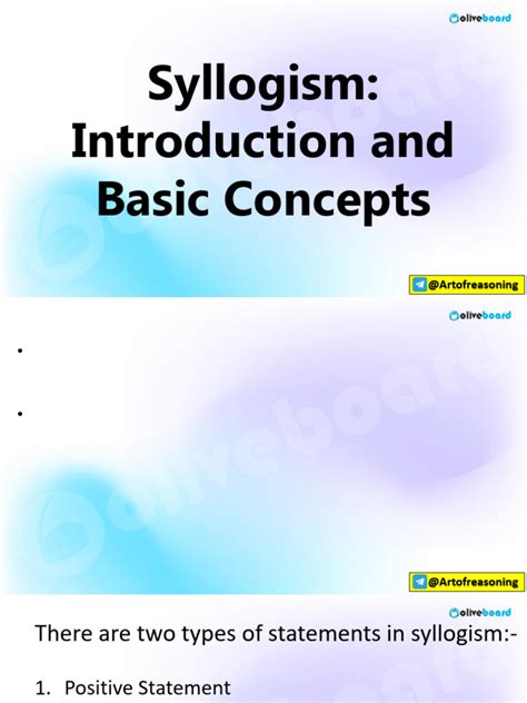 Introduction Syllogism And Basic Concepts Pdf Logic