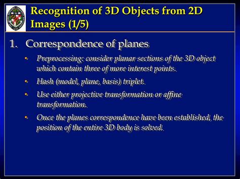 Ppt Geometric Hashing A General And Efficient Model Based