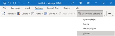 How To Add And Use Voting Buttons In Outlook Microsoft Outlook 365