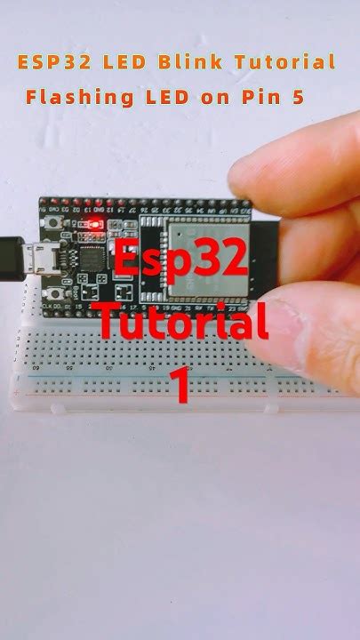 Esp32 Tutorial 1 How To Blink An Led With Esp32 On Gpio5 Fast Mode Esp32tutorial Youtube