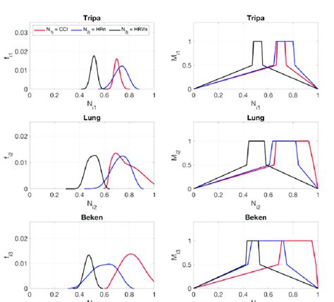 A The Probability Function And The Membership Functions Grouped By Download Scientific