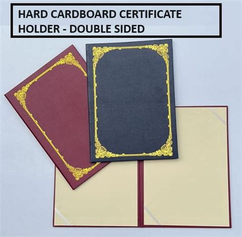 Hard Cardboard A4 Certificate Holder La Stationery