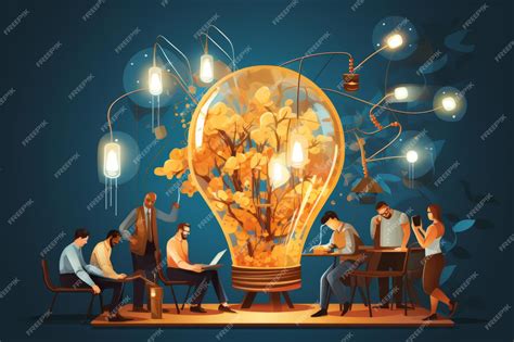 Premium Ai Image Revolutionizing The Workforce A Dynamic Employee Vector Illustration Concept