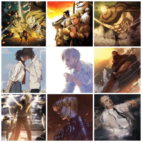 My Attack On Titan 3x3 Favourites Template Included So You Can Make Your Own R Attackontitan
