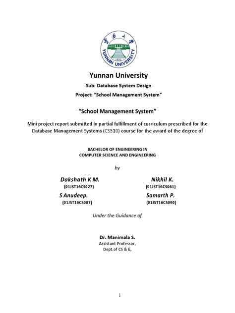 Dbms Report Pdf Class Computer Programming Databases